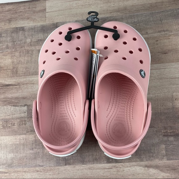 CROCS | Shoes | Brand New Pink And White Crocs | Poshmark